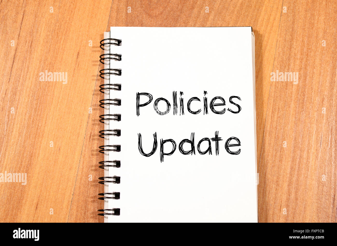 Policies update text concept write on notebook Stock Photo - Alamy Policies update text concept write on notebook Stock Photo - Alamy