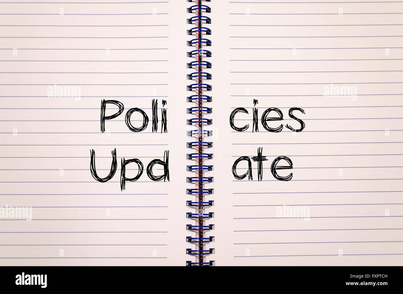 Policies update text concept write on notebook Stock Photo - Alamy Policies update text concept write on notebook Stock Photo - Alamy