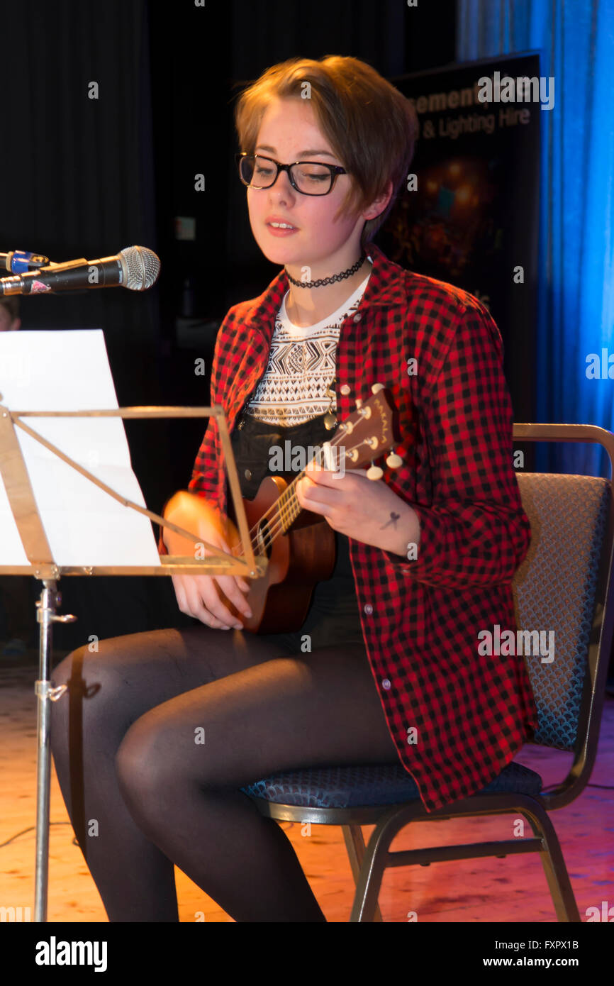 Wimborne, Dorset, UK. 16th April, 2016. Polly Jones is the winner of ...