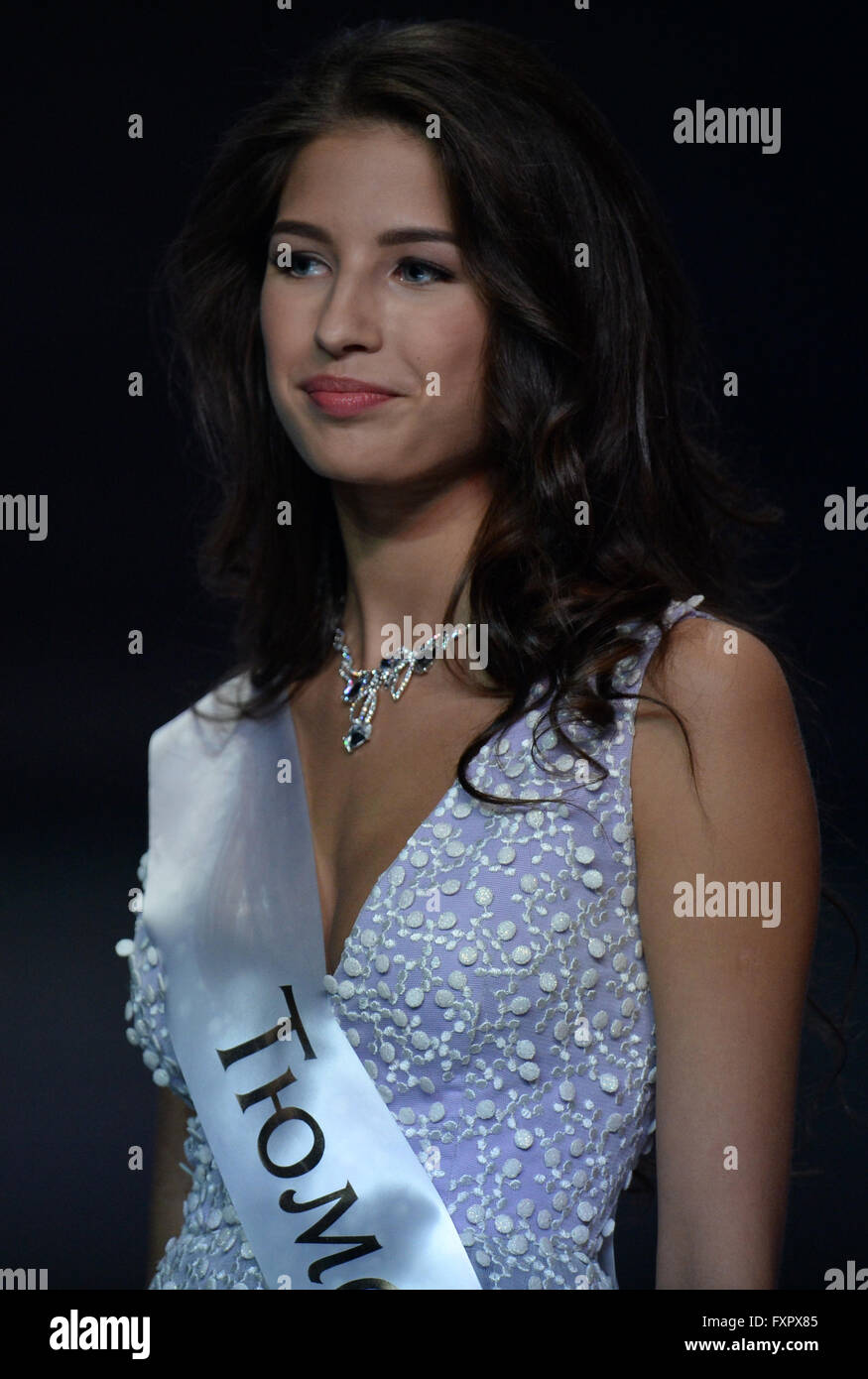 Barvikha, Russia. 16th Apr, 2016. Miss Russia Yana Dobrovolskaya from ...