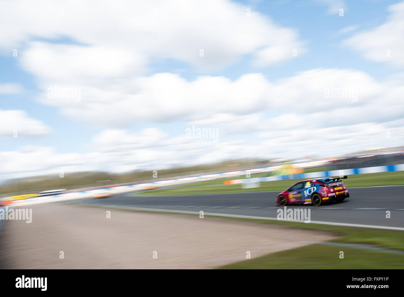 Castle Donington, Derby, UK. 17th April, 2016. BTCC racing driver Jeff ...