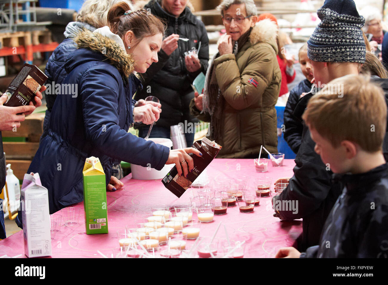 Stoholm, Denmark, Sunday 17th April 2016: the annual Organic Day (Øko ...