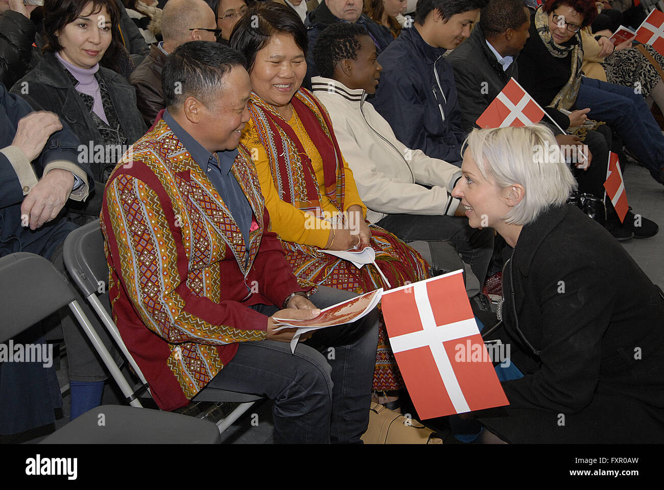 Copenhagen, Denmark. 17th April, 2016. Citizenship celebration feast ...