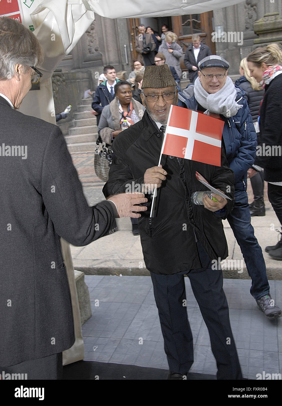 Copenhagen, Denmark. 17th April, 2016. Citizenship celebration feast ...