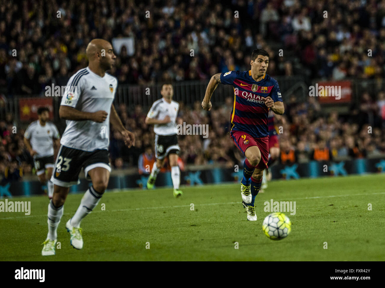 Barcelona, Catalonia, Spain. 17th Apr, 2016. FC Barcelona forward ...