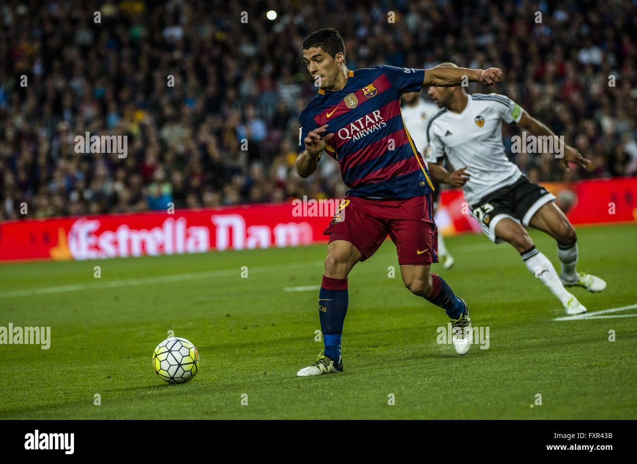 Barcelona, Catalonia, Spain. 17th Apr, 2016. FC Barcelona forward ...