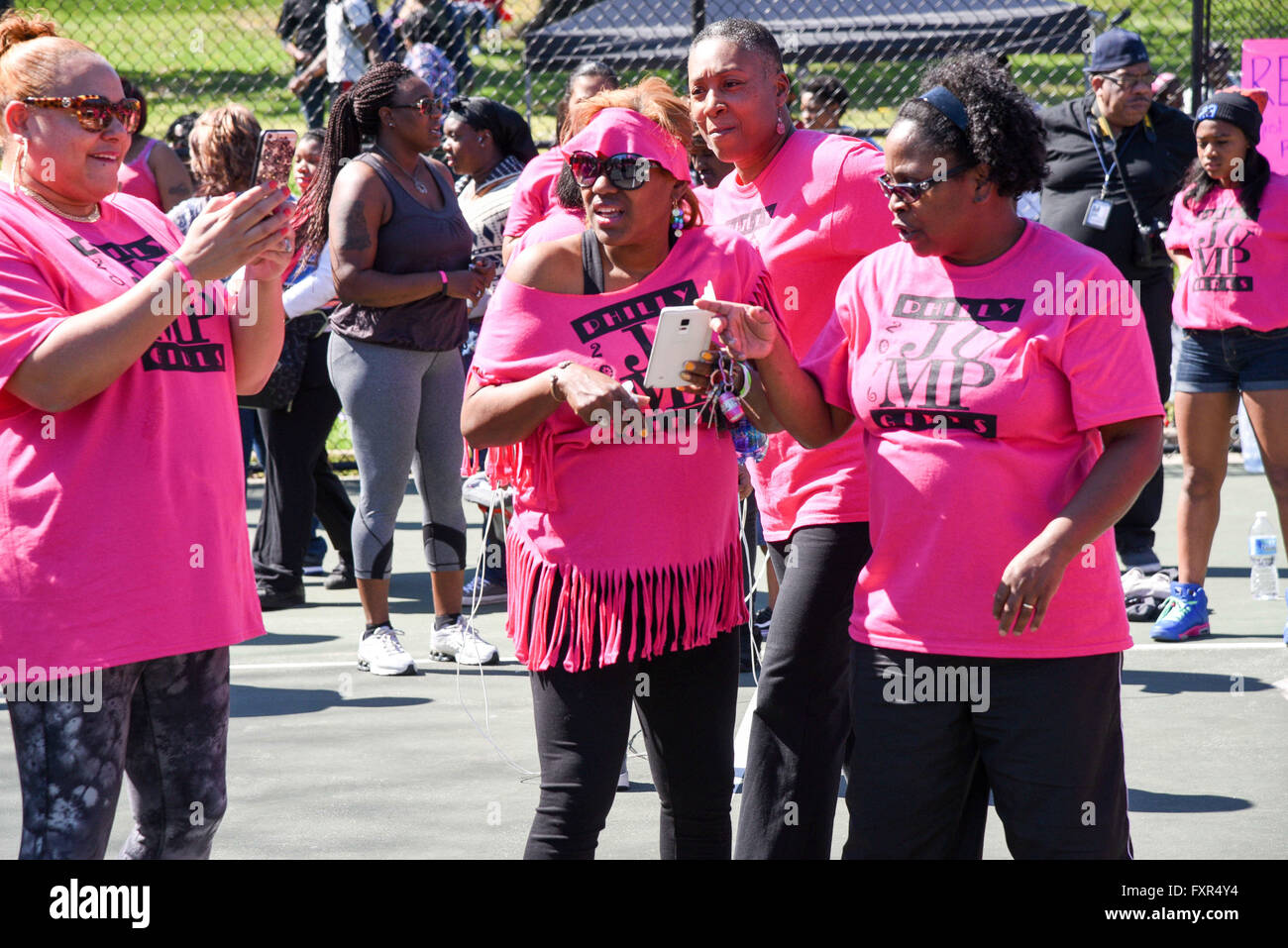 Philadelphia, Pennsylvania, USA. 17th Apr, 2016. Girls and women of all ...
