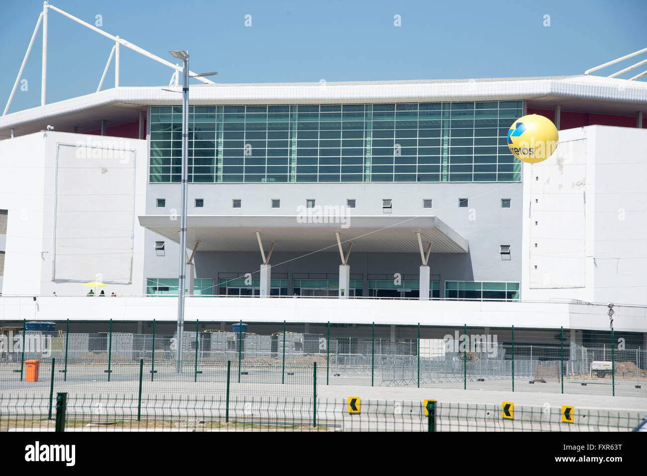 RIO DE JANEIRO, Brazil - 16/04/2016: OLIMPICO PARK - HSBC Arena Facade ...