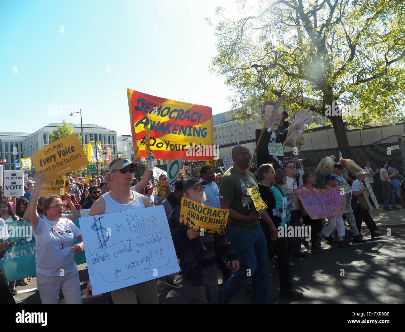 Washington, DC, USA. 17th April 2016-Day 2 of Democracy Awakening Rally ...