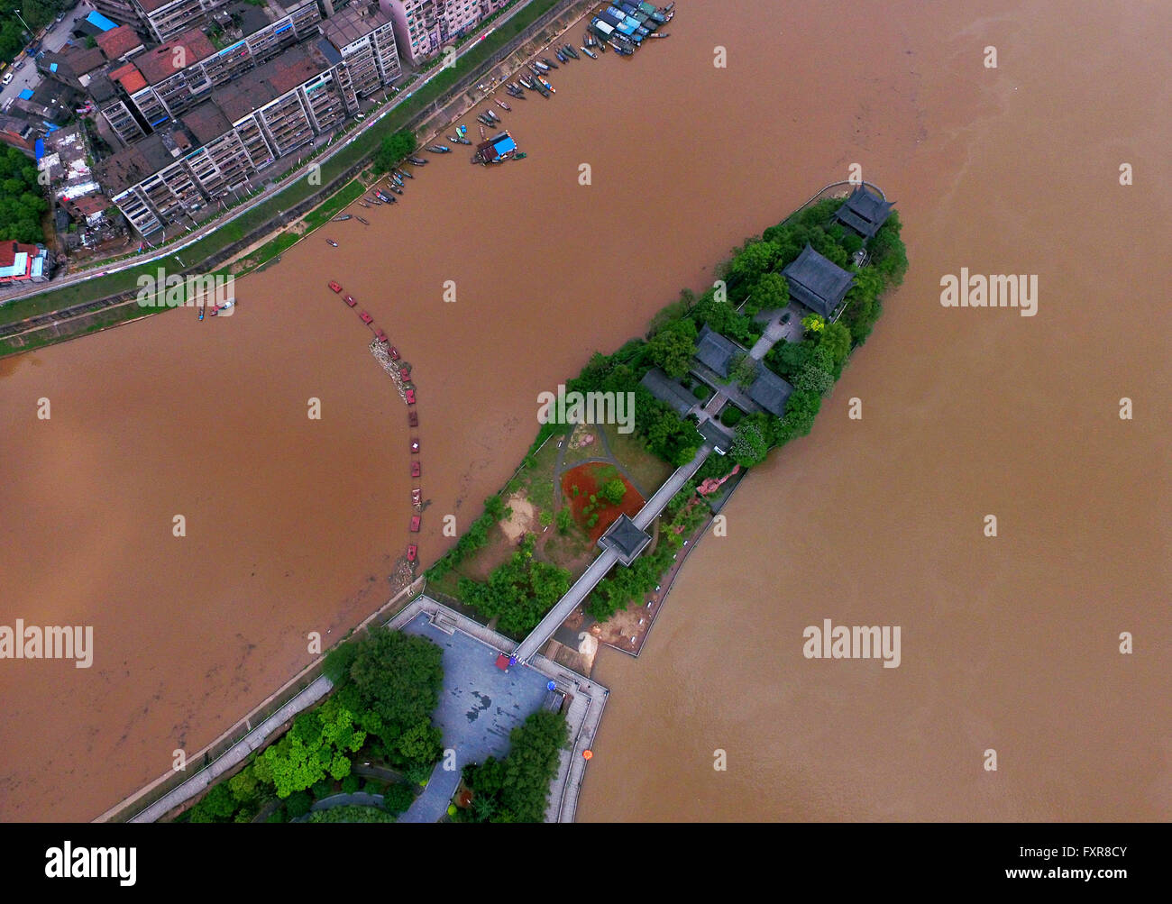 Hengyang. 18th Apr, 2016. Photo taken on April 18, 2016 shows the Shigu ...