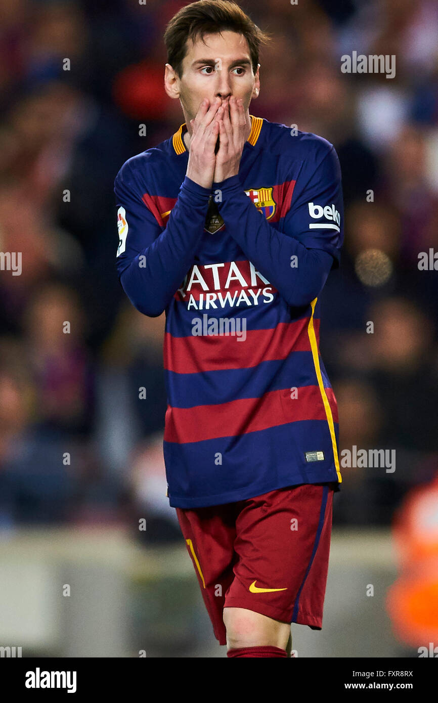 Lionel Messi (FC Barcelona), during La Liga soccer match between FC ...