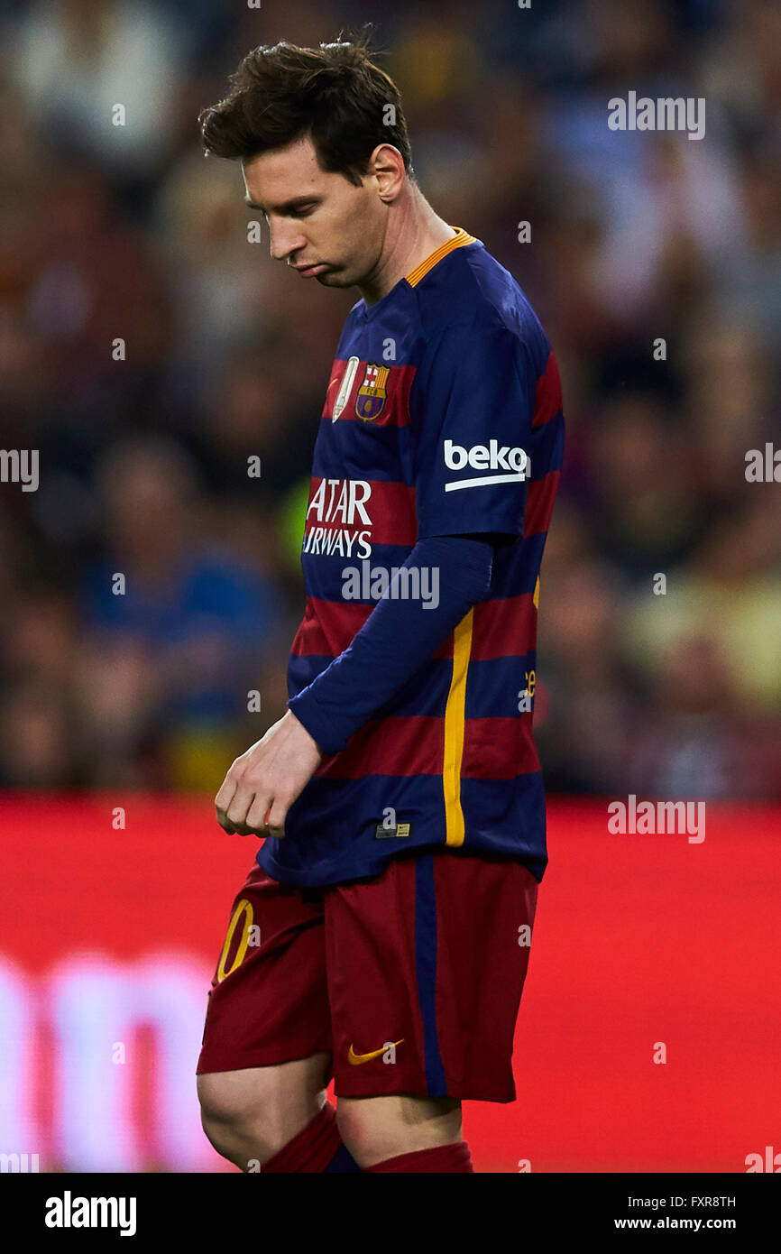 Lionel Messi (FC Barcelona), during La Liga soccer match between FC ...