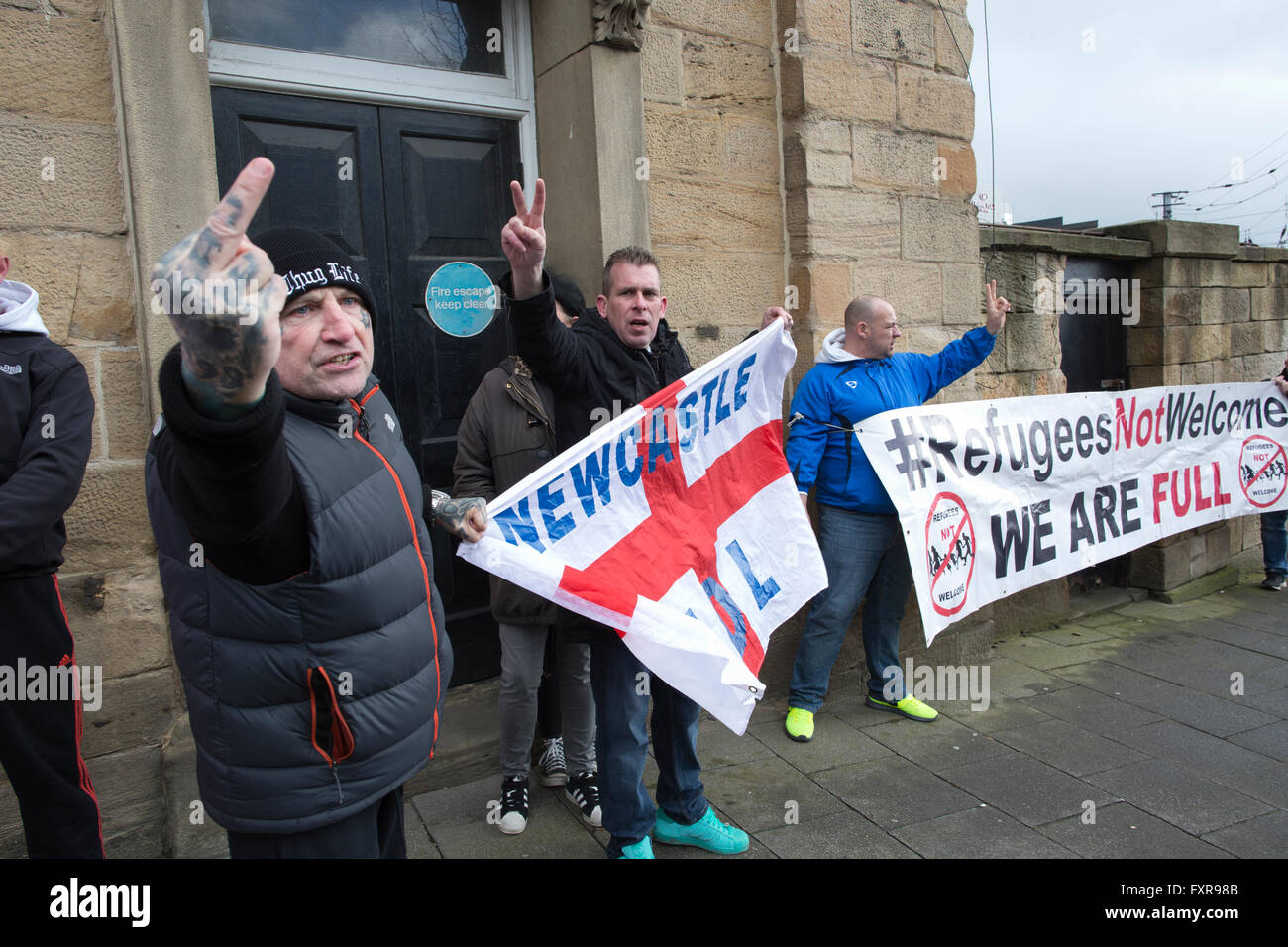 Right Wing fascists 'English Defence League' demonstrate outside the ...