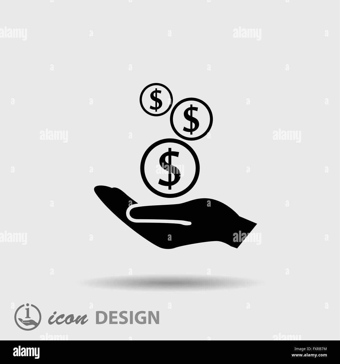 Pictograph of money in hand Stock Vector Image & Art - Alamy