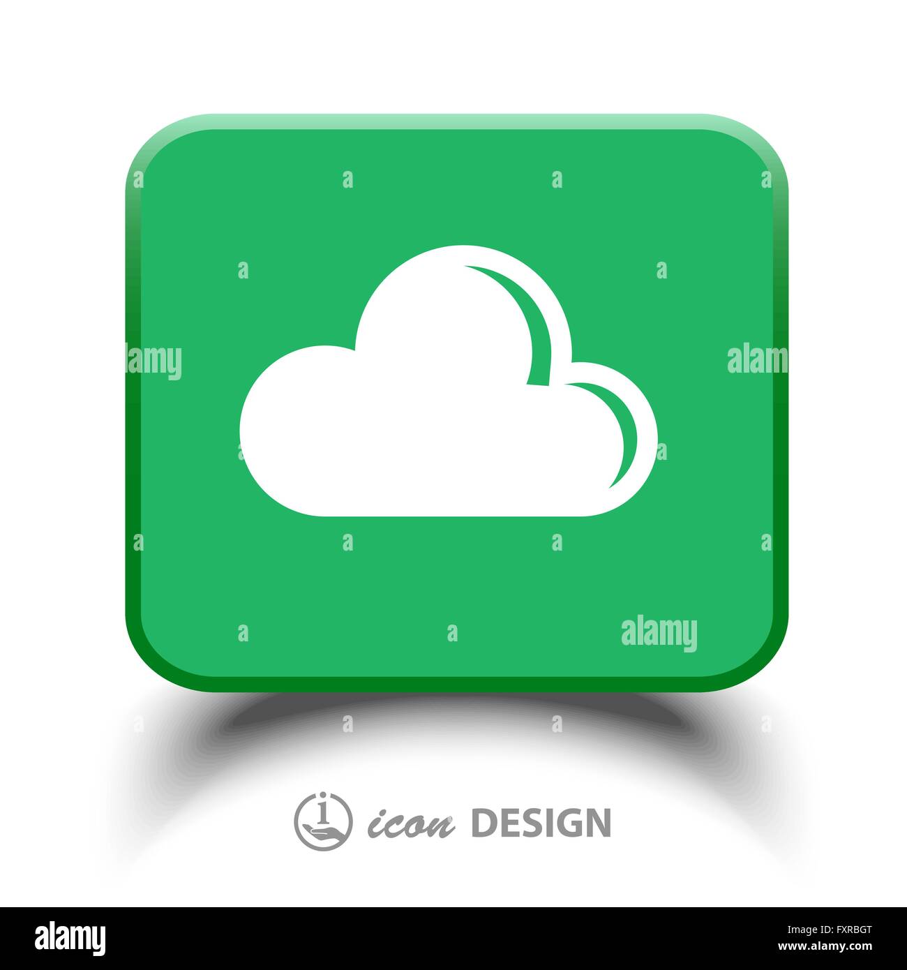Pictograph of cloud. Vector concept illustration for design. Eps 10 ...