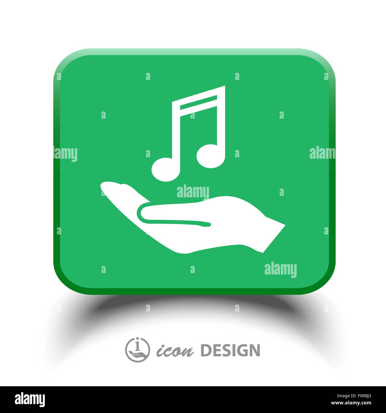 Pictograph of music. Vector concept illustration for design. Eps 10 ...