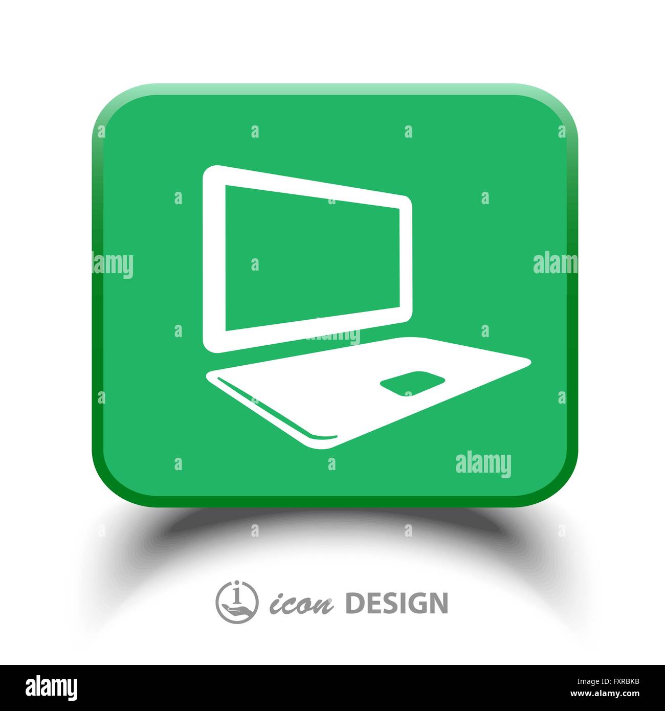 Pictograph of computer. Vector concept illustration for design. Eps 10 ...