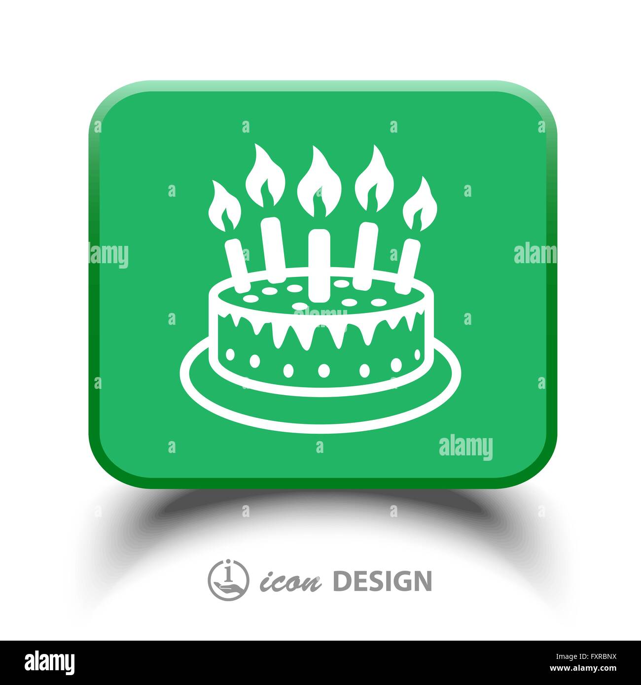 Pictograph of cake. Vector concept illustration for design. Eps 10 ...