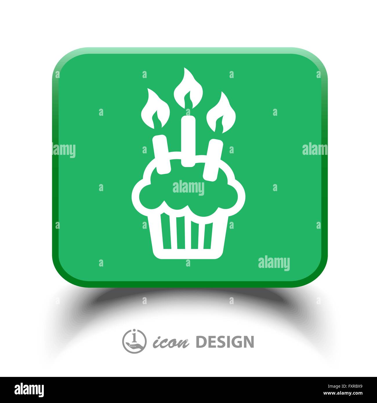 Pictograph of cake. Vector concept illustration for design. Eps 10 ...