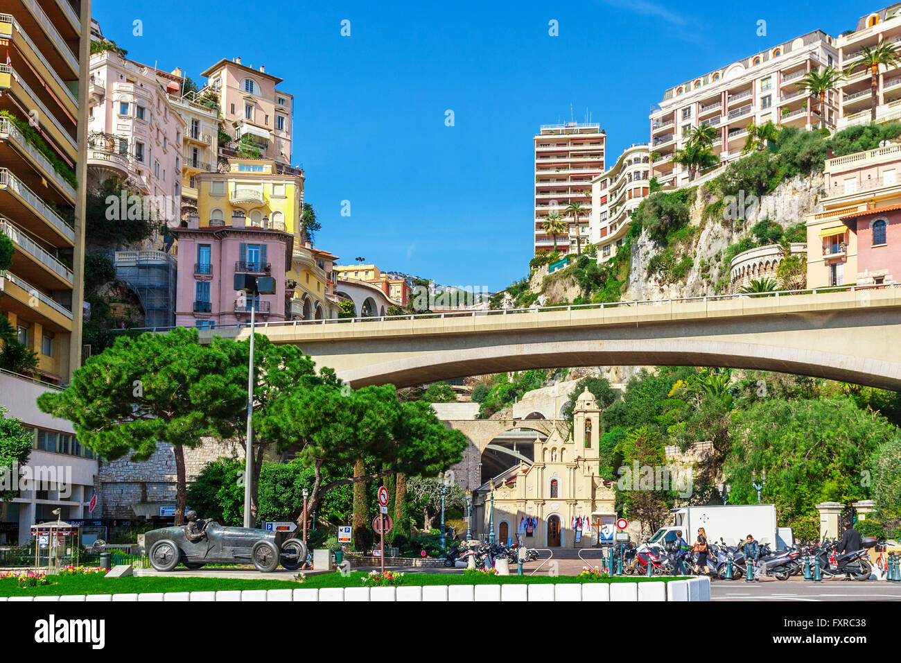 Cityscape of Monaco. Principality of Monaco, French Riviera Stock Photo ...