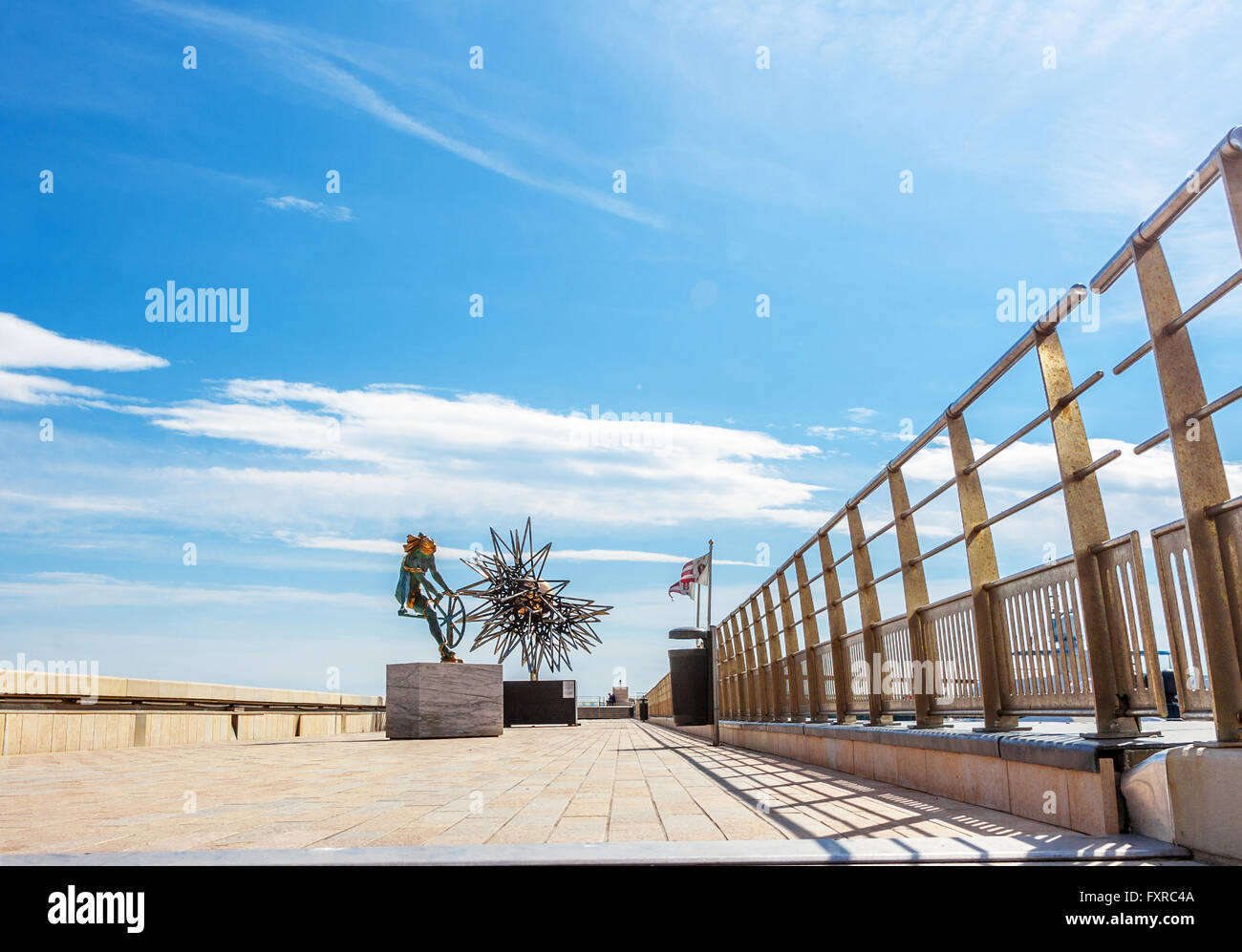 Cityscape of Monaco and Port Hercule, monument on the pier ...