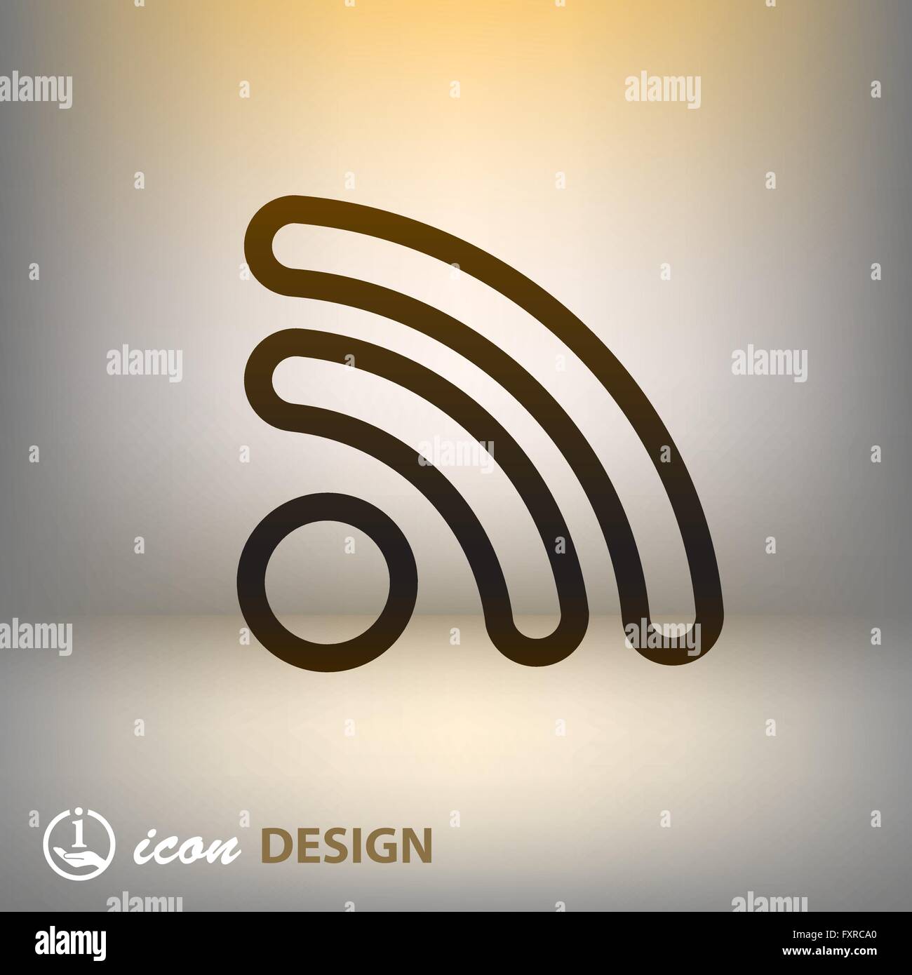 Pictograph of RSS Stock Vector Image & Art - Alamy