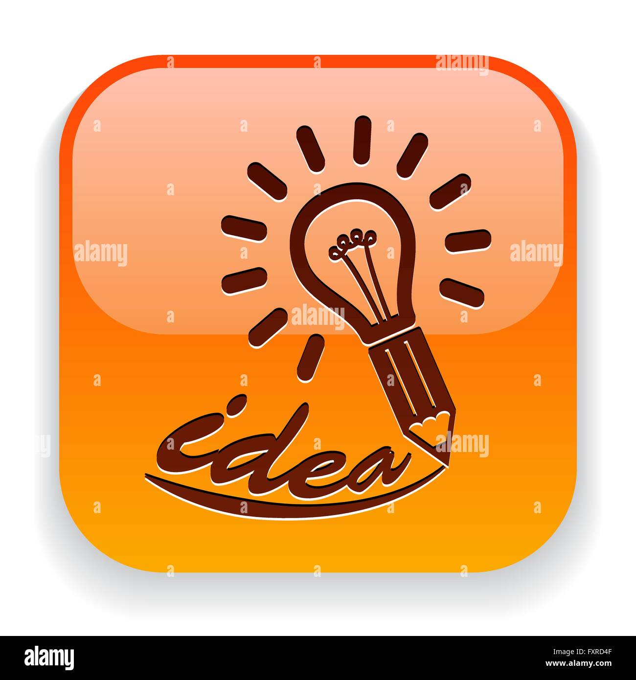 Pictograph of light bulb Stock Vector Image & Art - Alamy