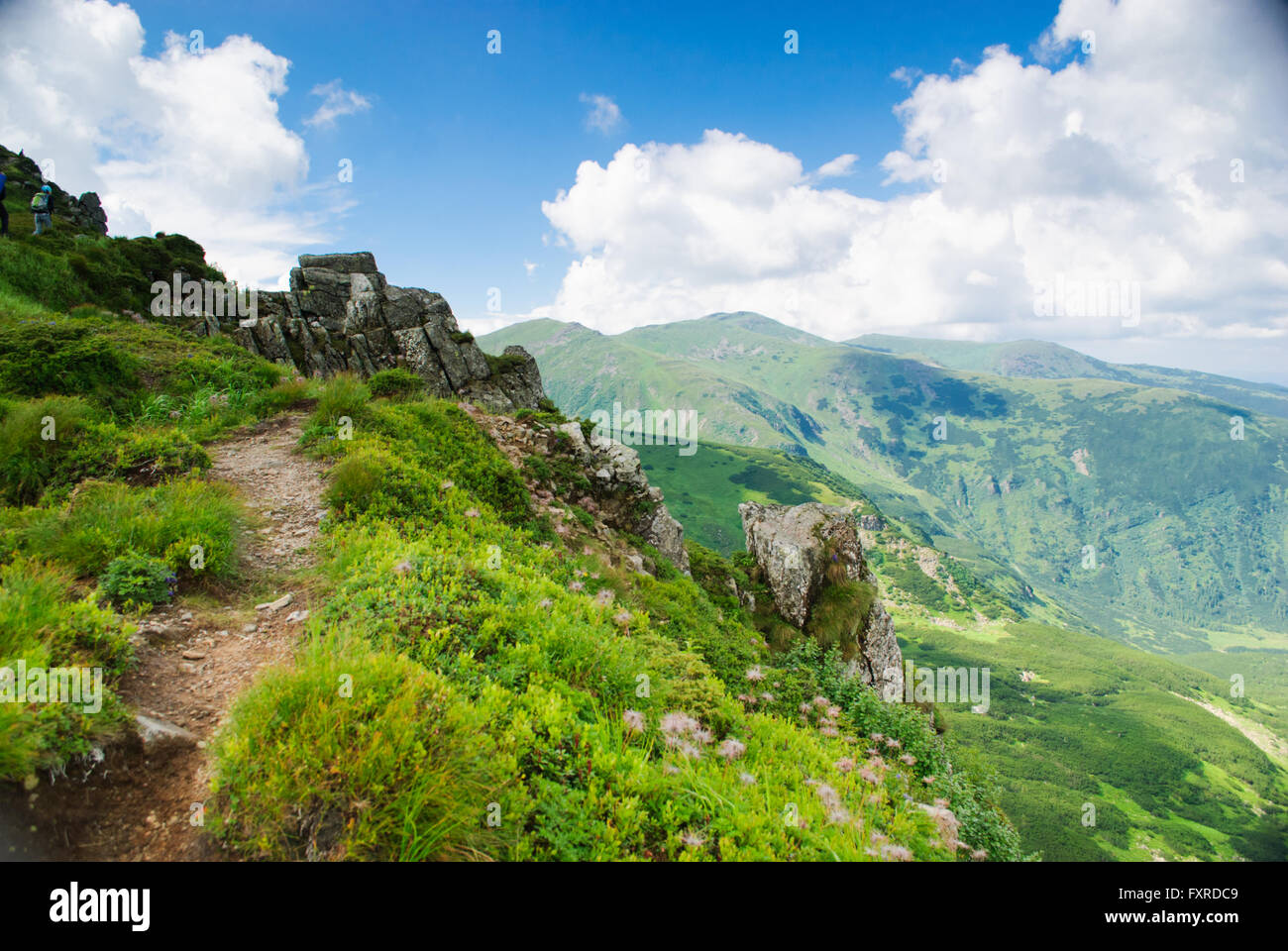 Hiking path in mountain Stock Photo - Alamy