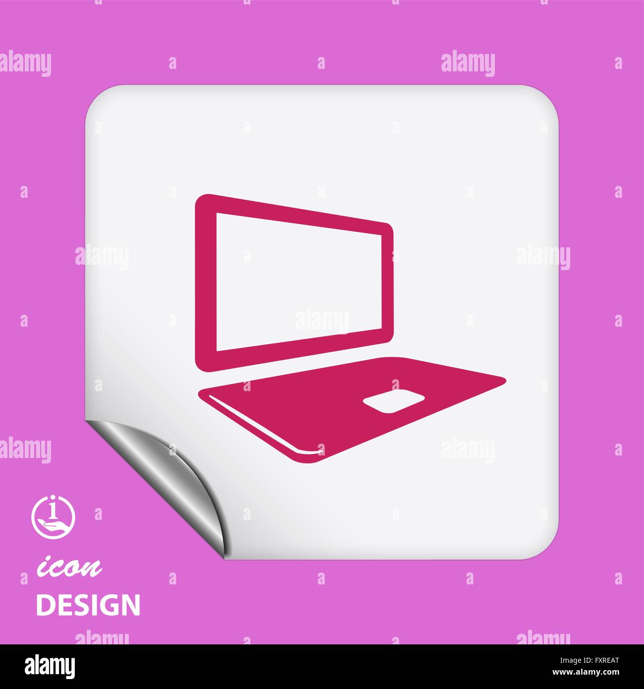 Pictograph of computer Stock Vector Image & Art - Alamy