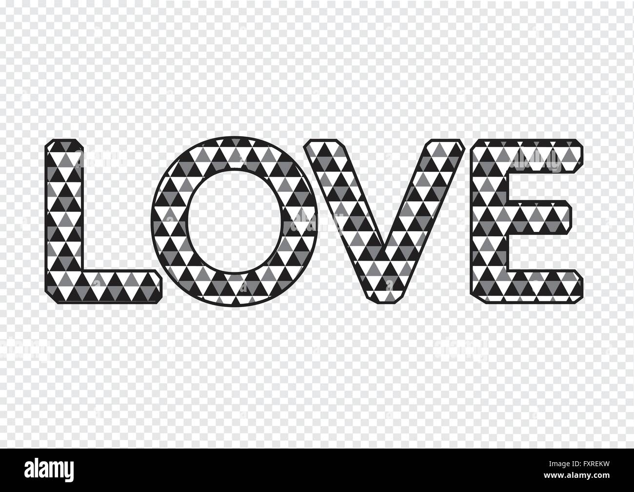 LOVE Font Type for Valentines day card Stock Vector Image & Art - Alamy