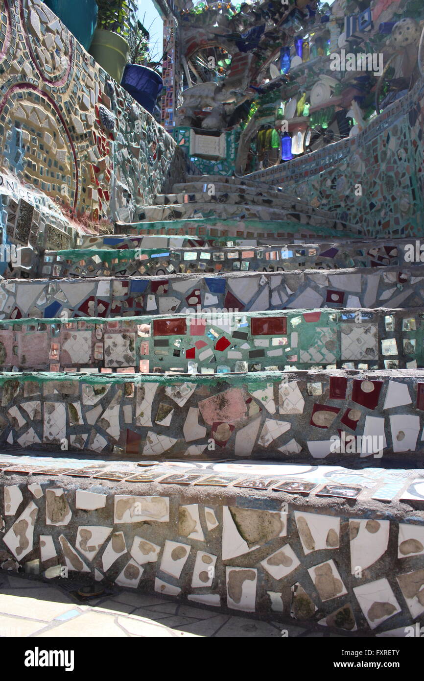 steps of mosaic Stock Photo - Alamy