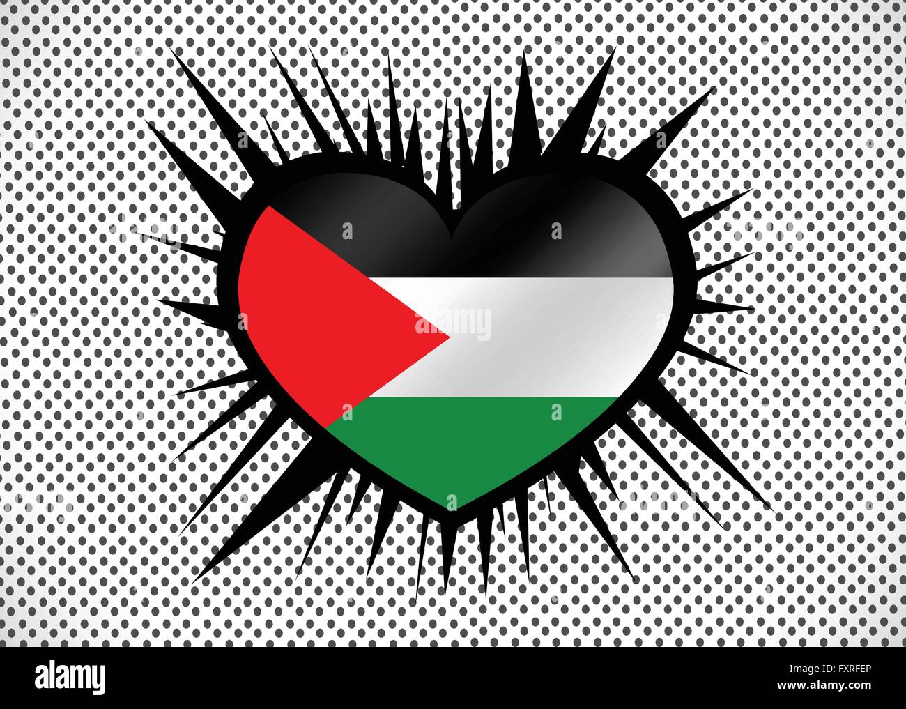 Heart and I love Gaza Strip flag idea design Stock Vector Image & Art ...