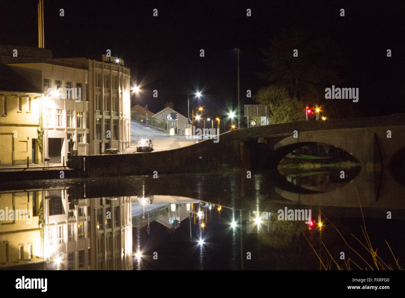 A perfectly smooth river provided a crystal clear reflection of the ...