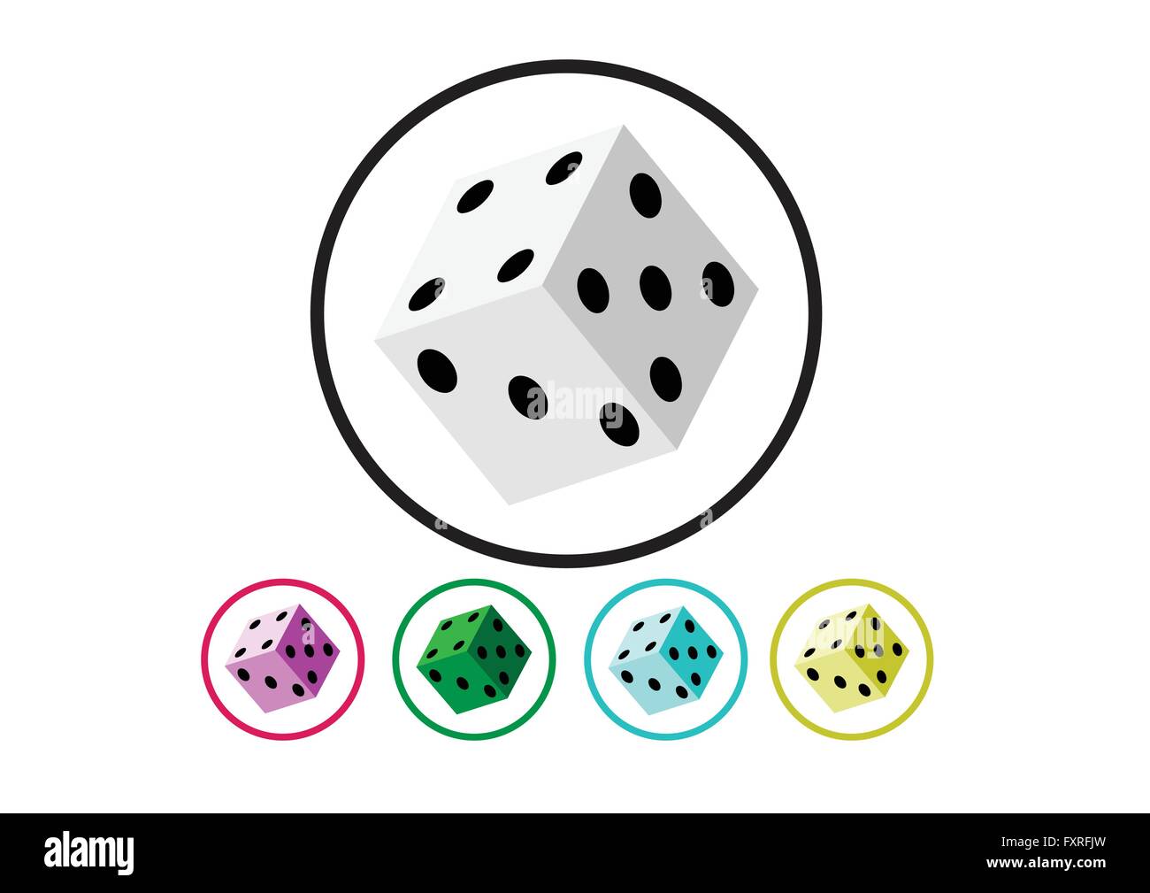 Dices clipart hi-res stock photography and images - Alamy