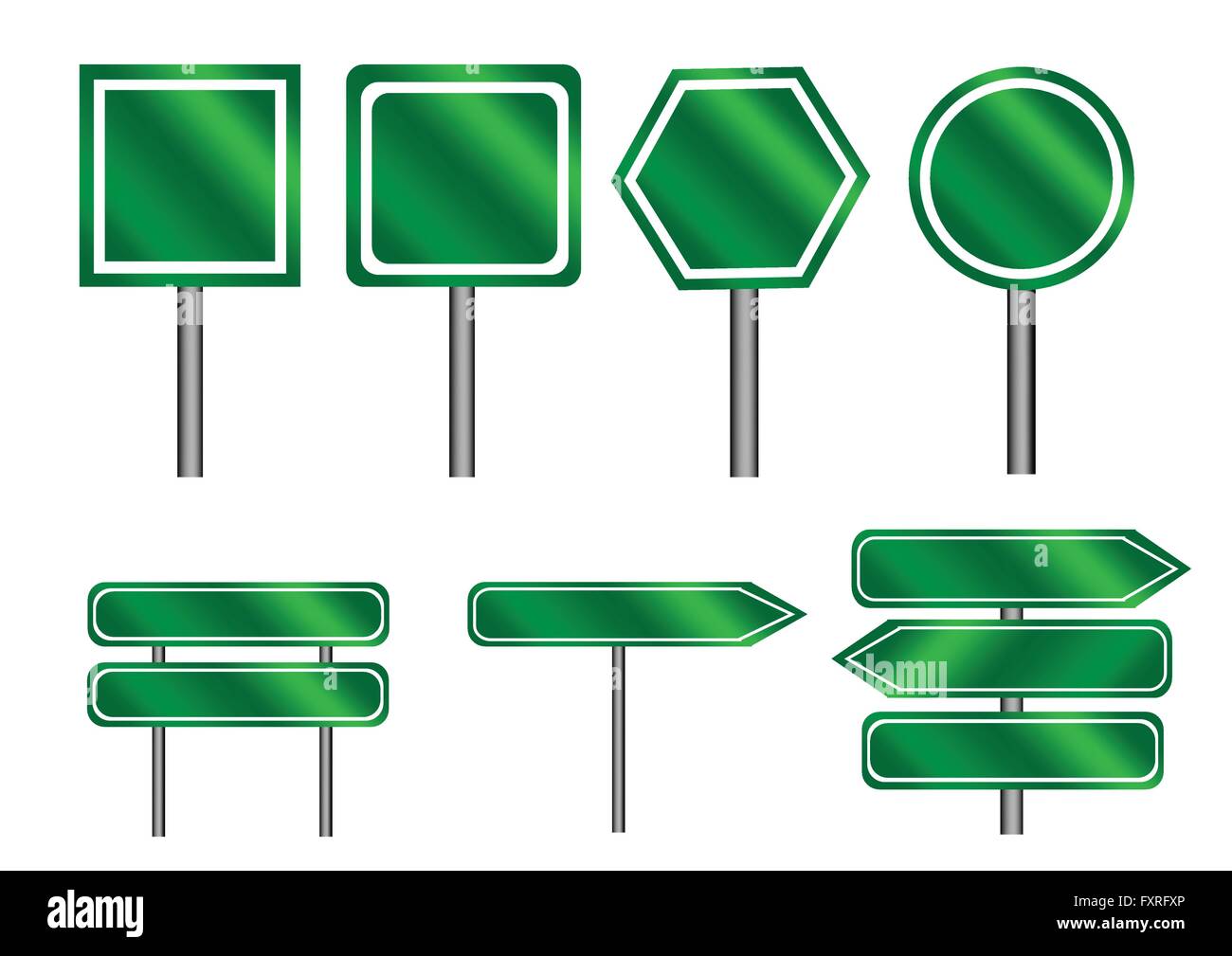 Shadow road signs Cut Out Stock Images & Pictures - Alamy