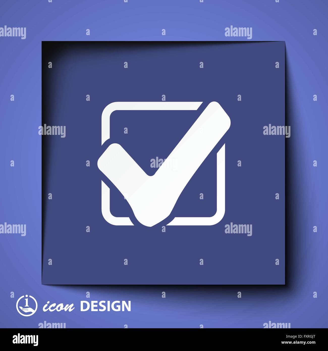Pictograph of check mark Stock Vector Image & Art - Alamy