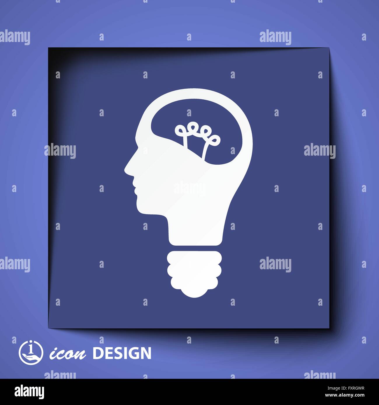 Pictograph of bulb concept Stock Vector Image & Art - Alamy