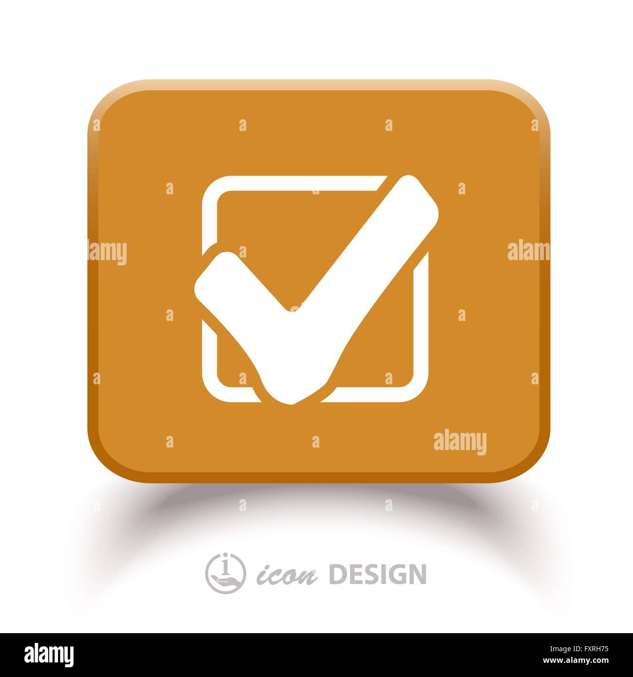 Pictograph of check mark Stock Vector Image & Art - Alamy