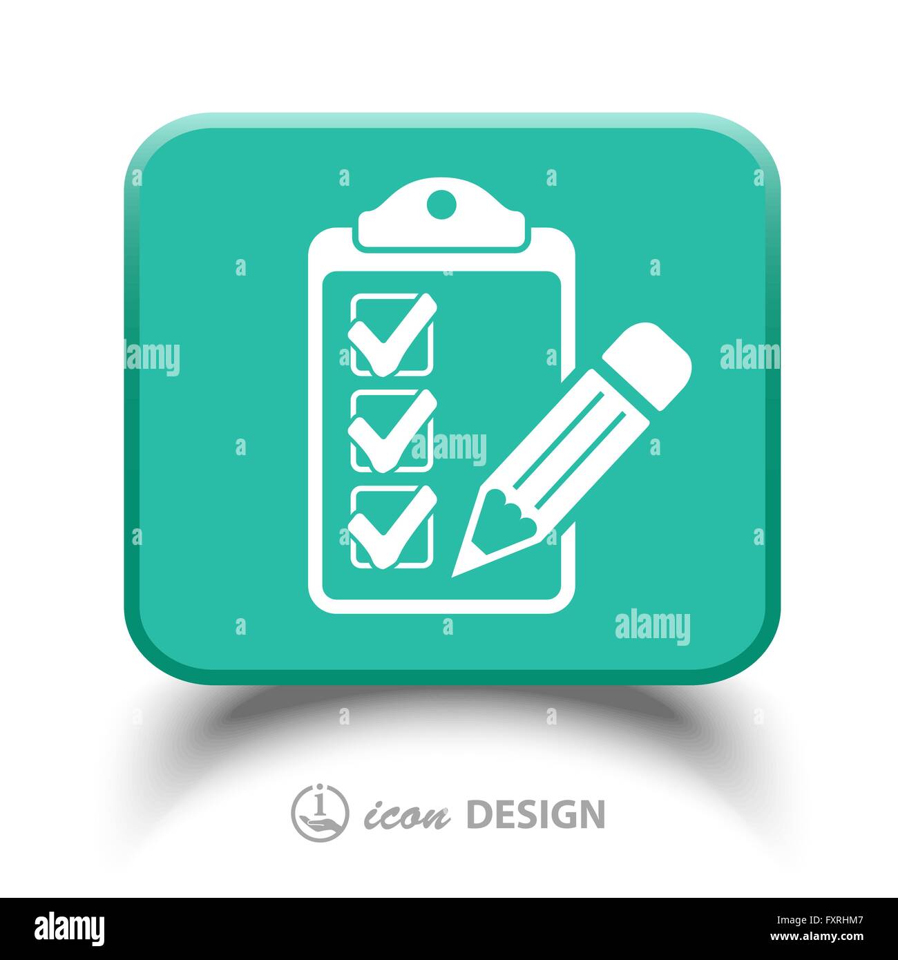 Pictograph of checklist Stock Vector Image & Art - Alamy