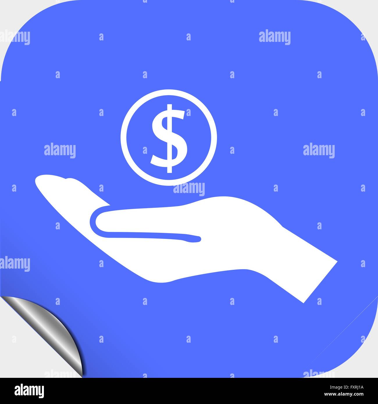 Pictograph of money in hand Stock Vector Image & Art - Alamy