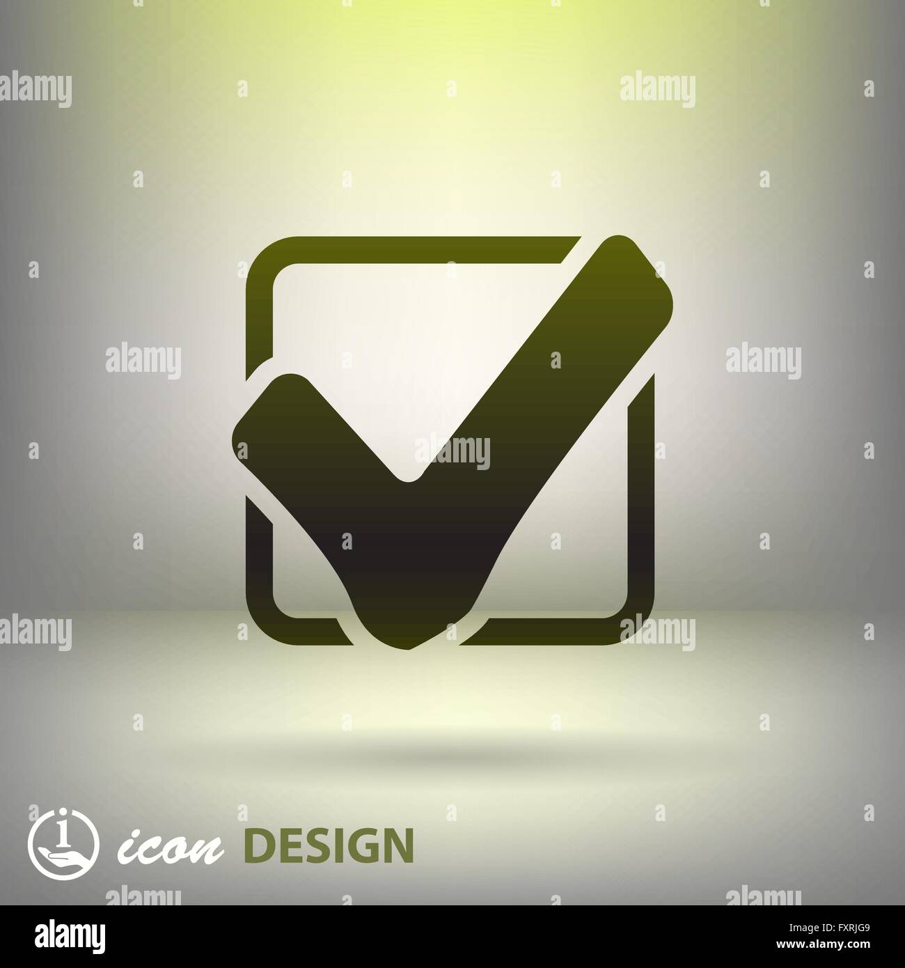 Pictograph of check mark Stock Vector Image & Art - Alamy