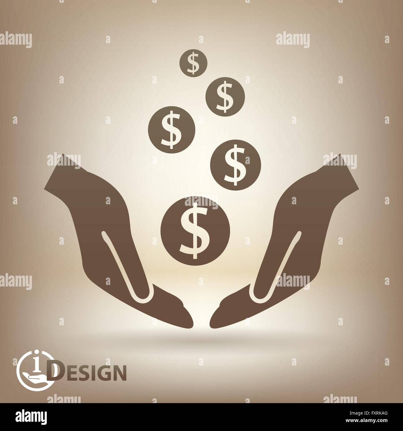 Pictograph of money in hand Stock Vector Image & Art - Alamy