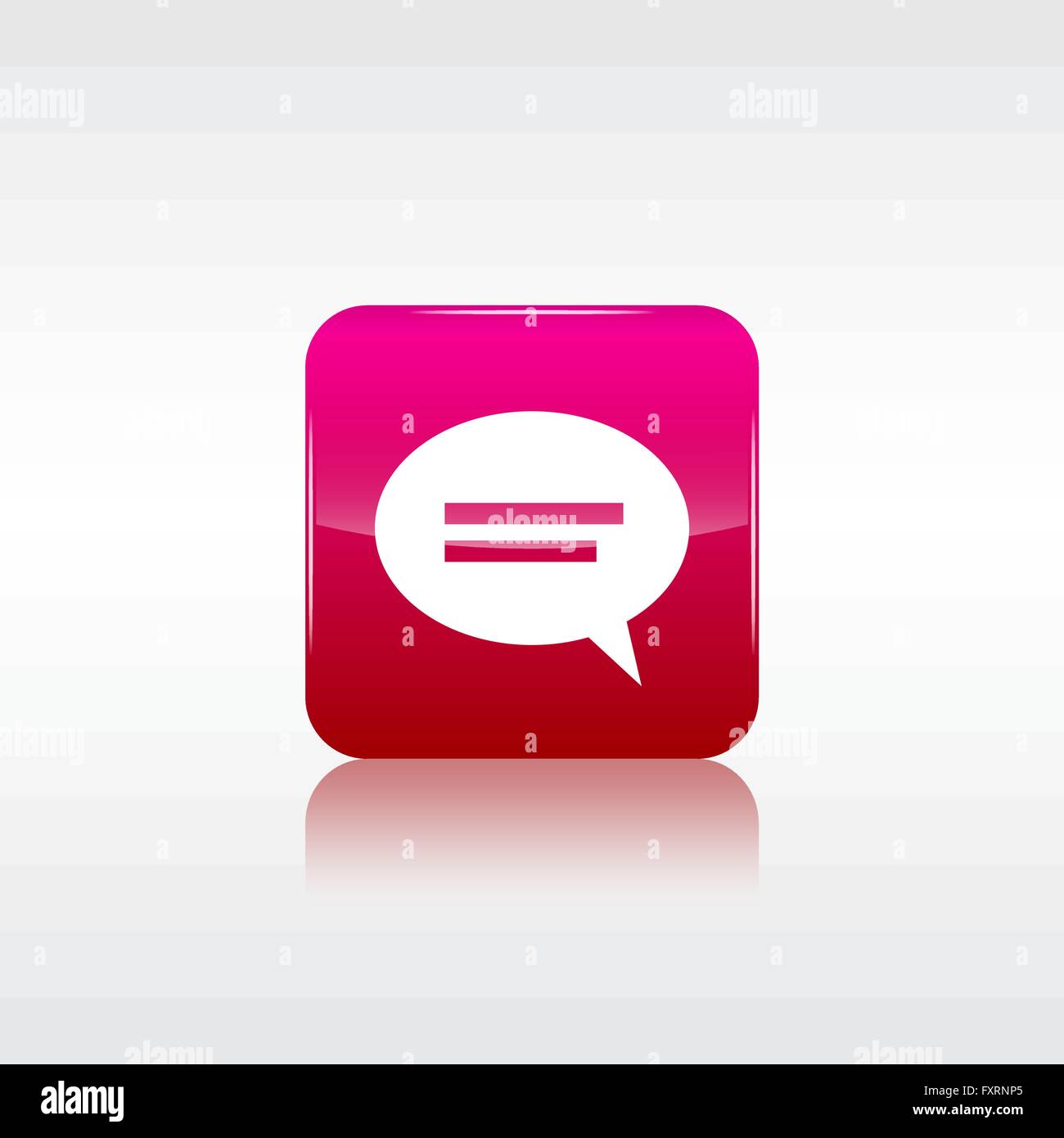 Icon of message or chat. Vector concept illustration for design. Eps 10 ...