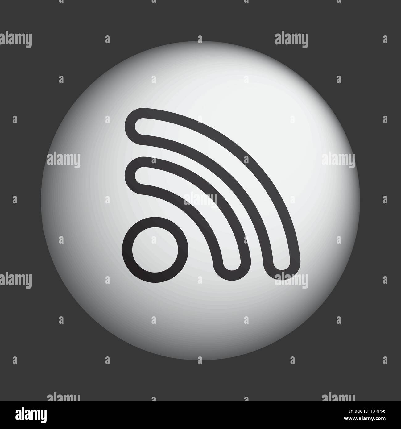 Pictograph of RSS. Vector concept illustration for design. Eps 10 Stock ...