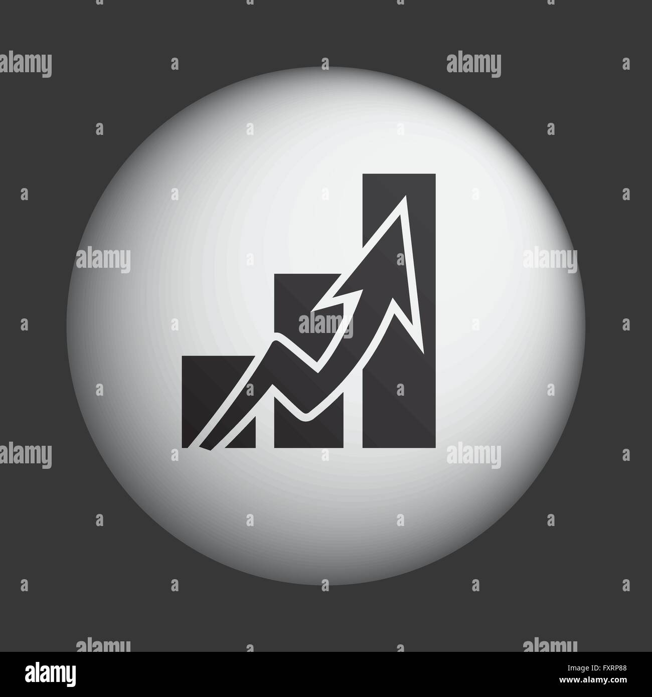 Pictograph of graph. Vector concept illustration for design. Eps 10 ...