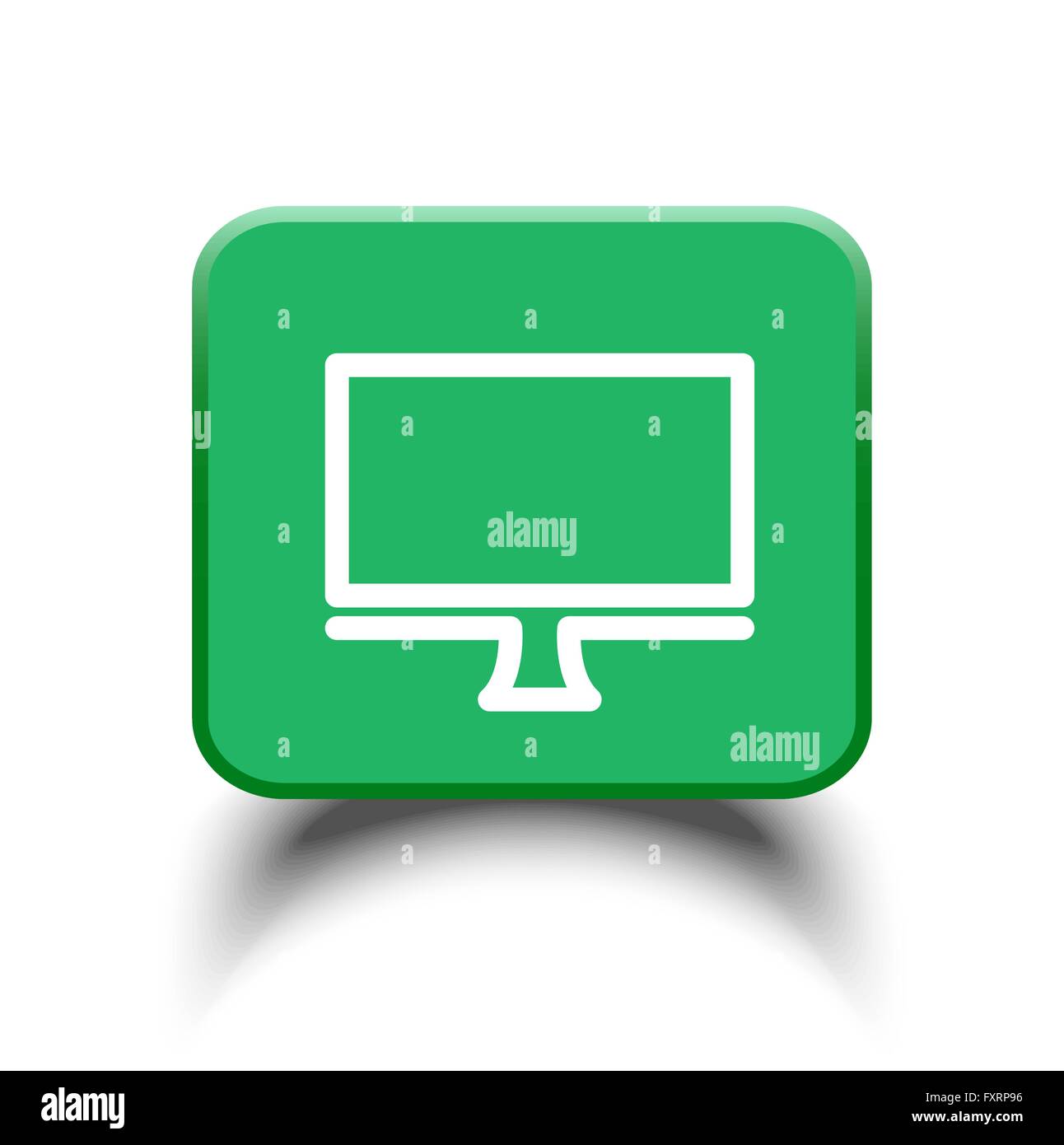 Pictograph of computer. Vector concept illustration for design. Eps 10 Stock Vector Image & Art ...