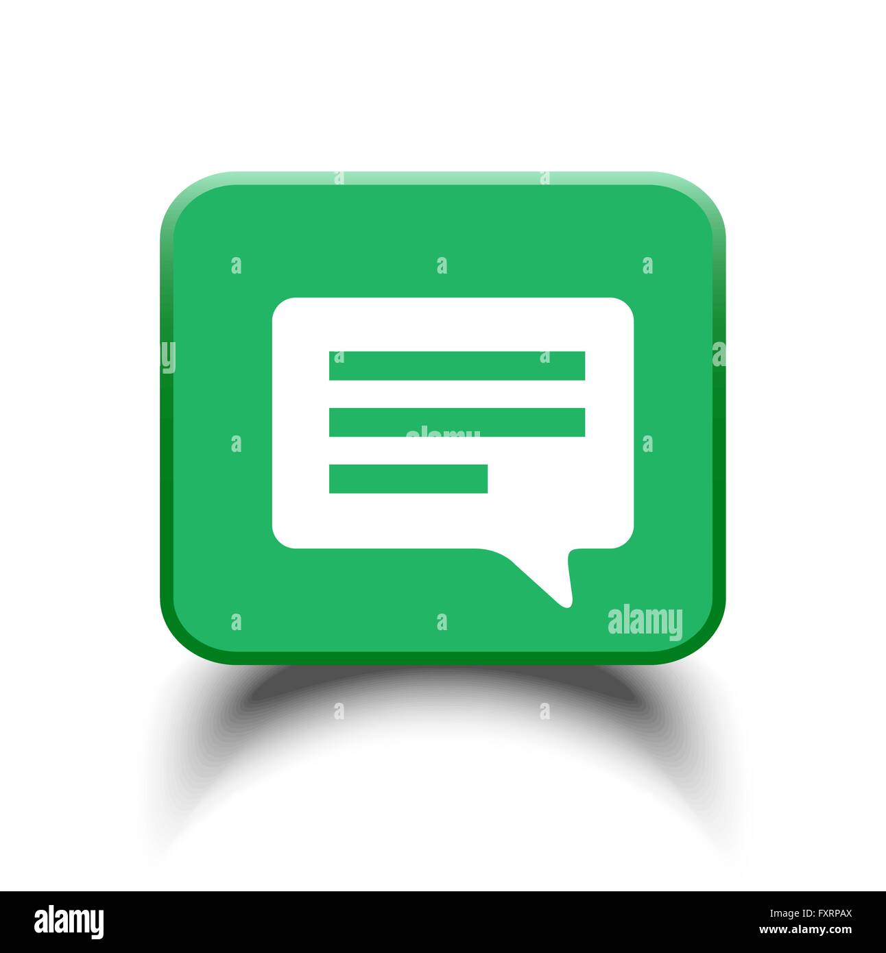 Pictograph of message or chat. Vector concept illustration for design ...