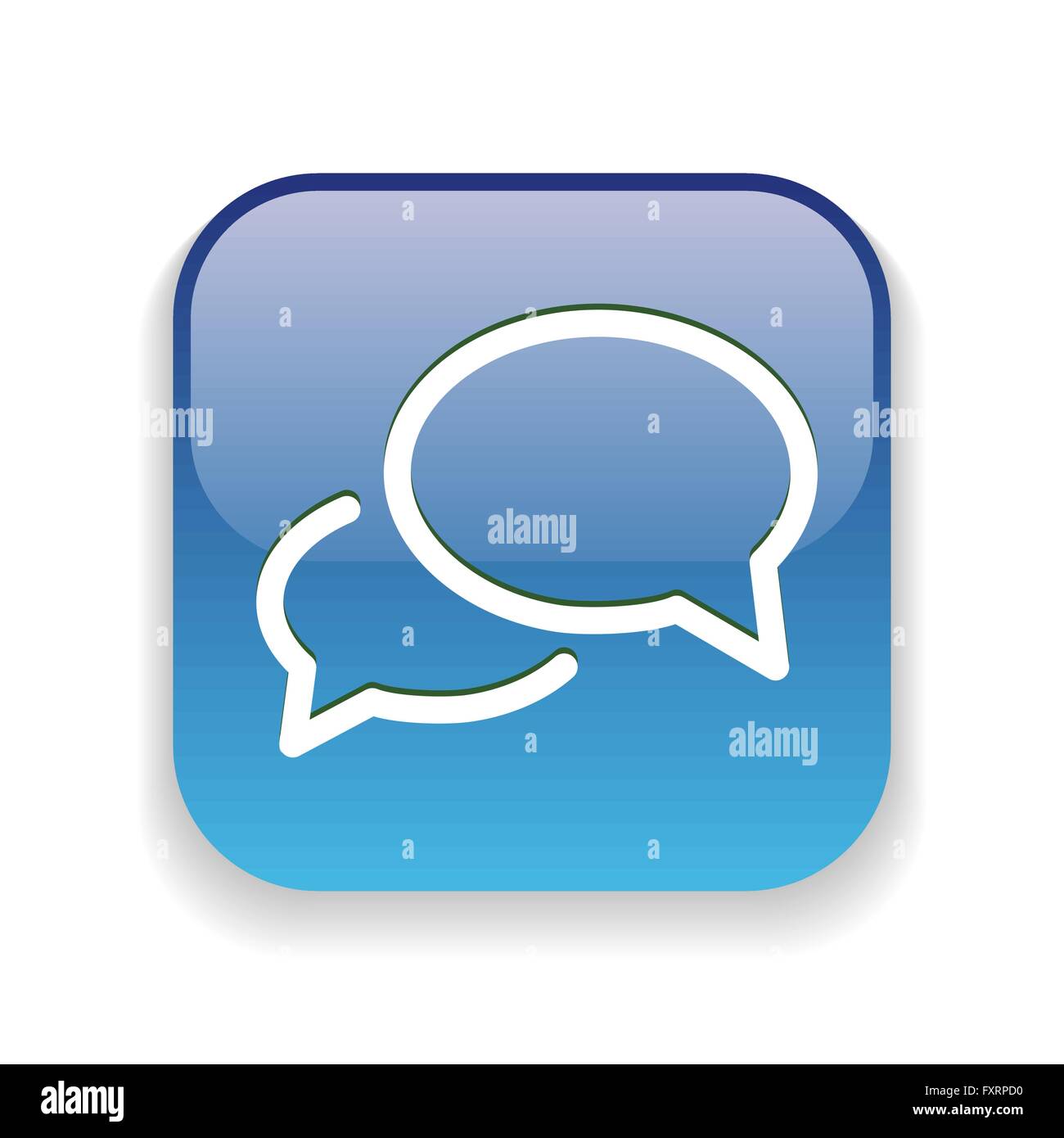 Pictograph of message or chat. Vector concept illustration for design ...