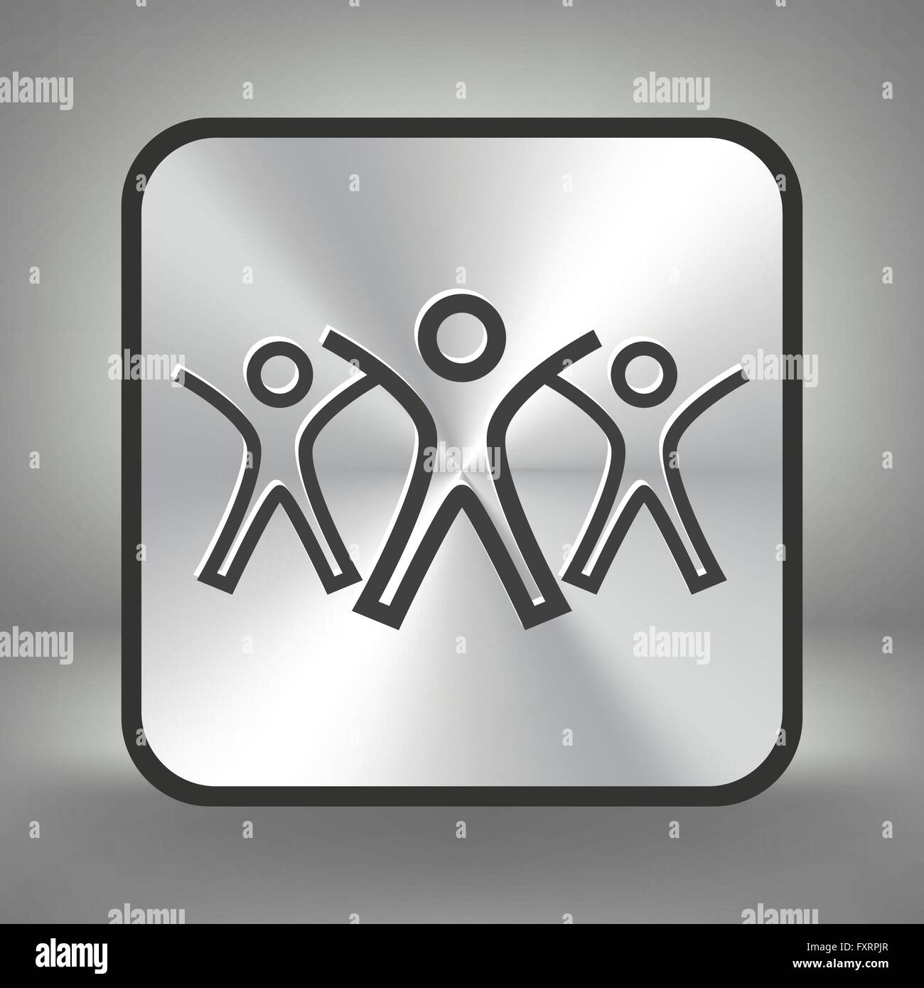 Pictograph of success team. Vector concept illustration for design. Eps ...