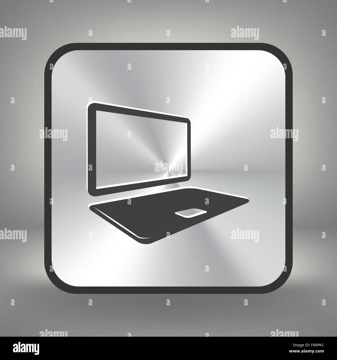 Pictograph of computer. Vector concept illustration for design. Eps 10 ...